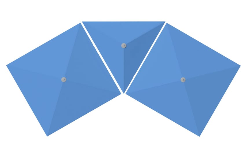 BIG BEN | Triangular Garden umbrella Triangular Garden umbrella By Caravita