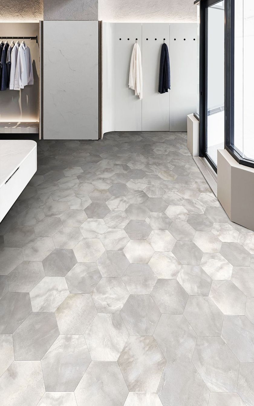 STUDIO MOODS - BIG HEXAGON LVT flooring By IVC Commercial