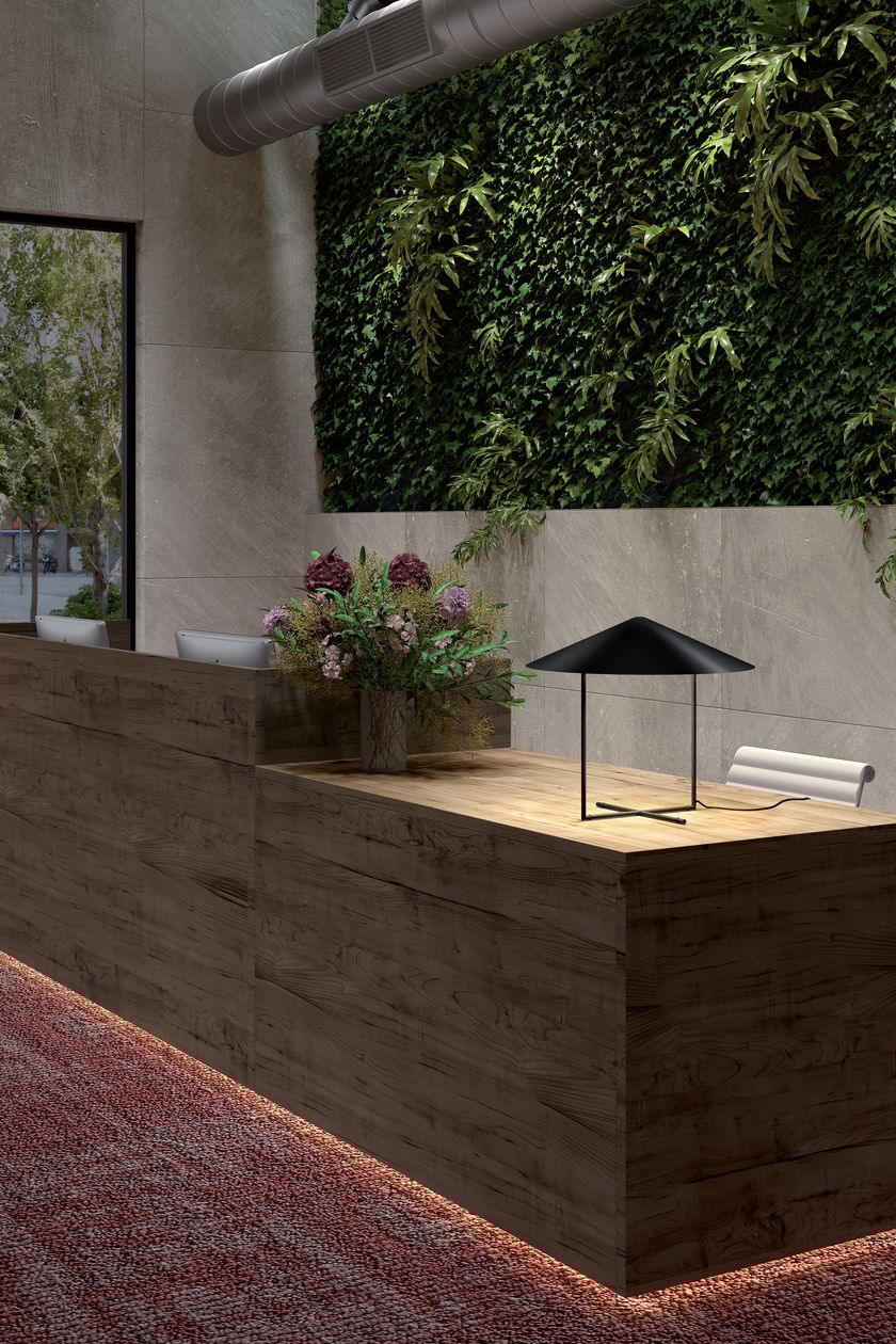 LED steel table lamp BIG By LEDS C4 design Oriol Llahona