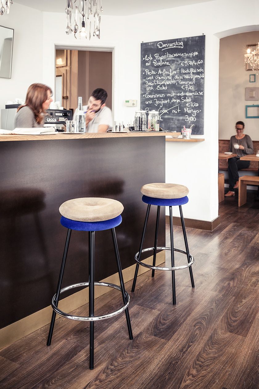 BIG TOM | Stool High stool with integrated cushion By Richard Lampert ...