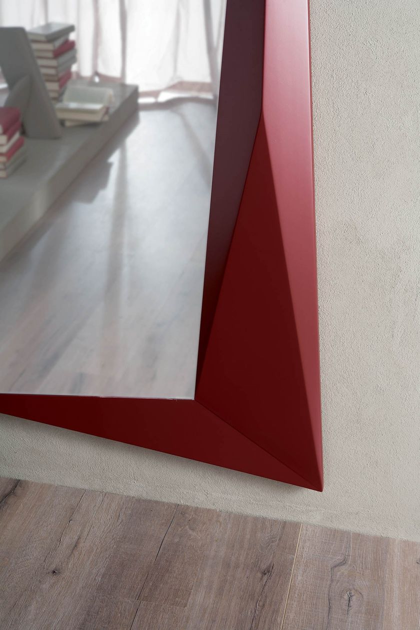 Wall-mounted framed mirror BIGXY By Ozzio Italia design Marco Pozzoli