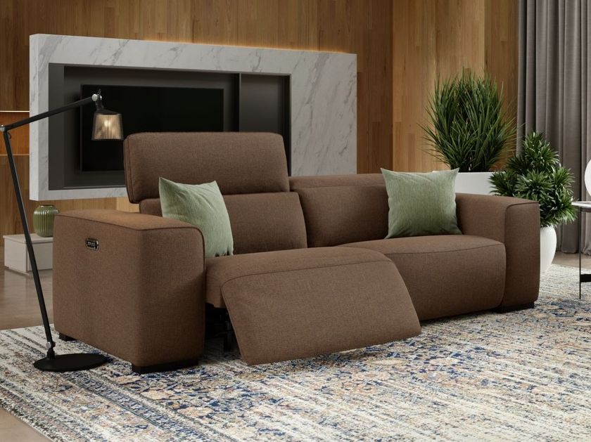 BINETTO 3 seater fabric sofa By Sofanella