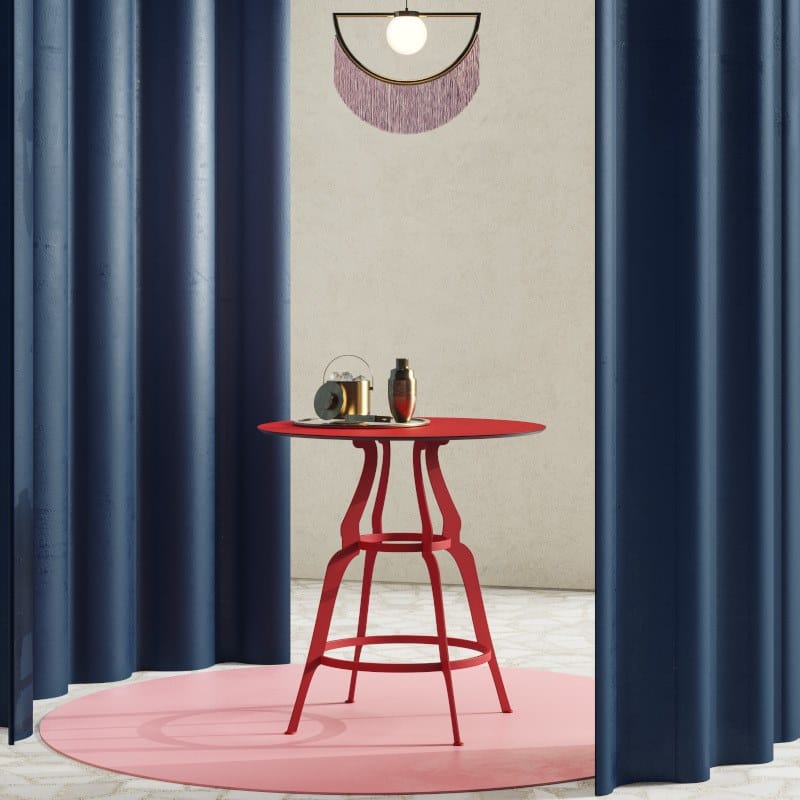BISTRÒ Round HPL table By ALMA DESIGN | design JF Smith