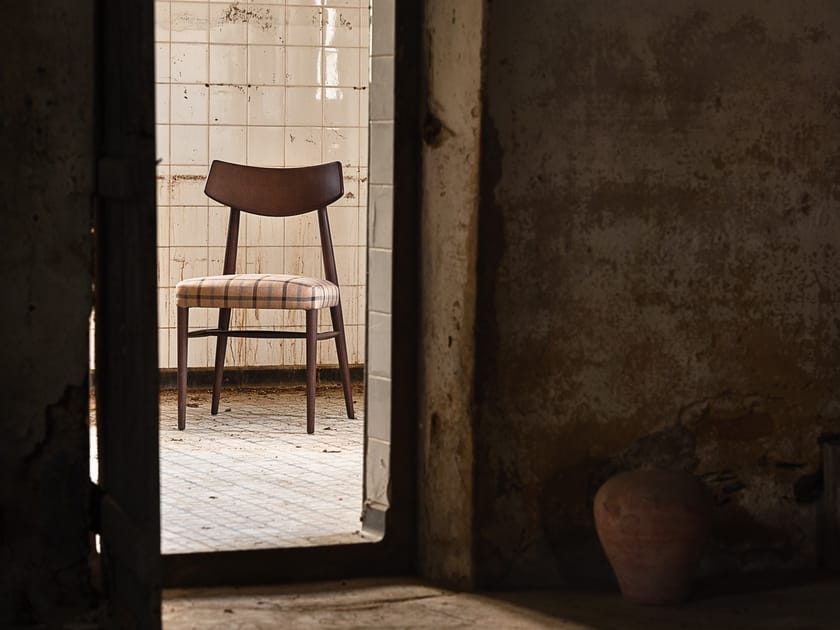 Upholstered wooden chair BIZU M1130UW By JMS design Studio Schrofer