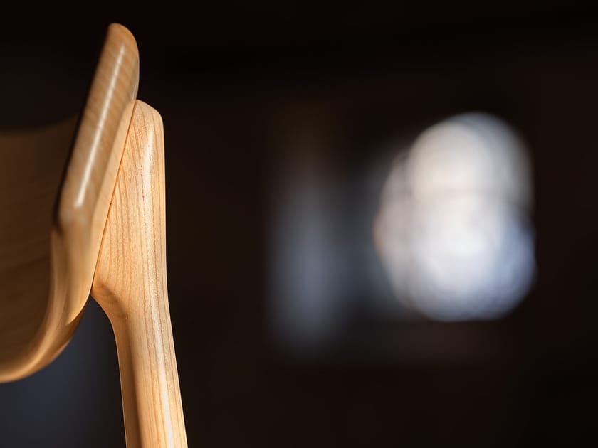 Upholstered wooden chair BIZU M1130UW By JMS design Studio Schrofer