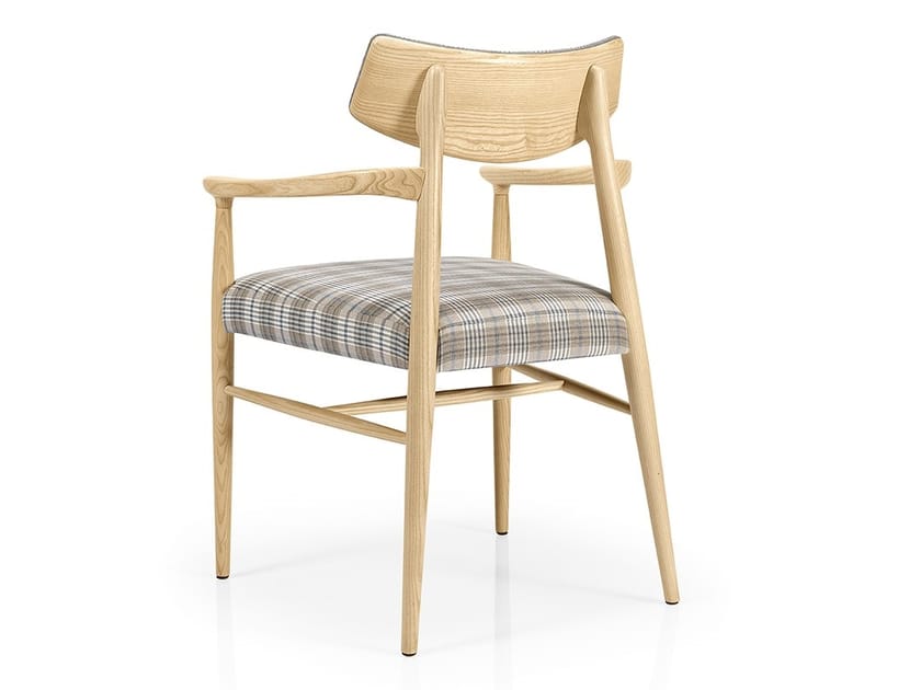 Upholstered wooden chair with armrests BIZU M1131UUW By JMS design ...