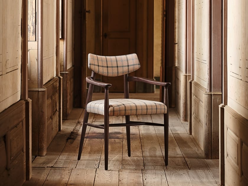 Upholstered wooden chair with armrests BIZU M1131UUW By JMS design ...