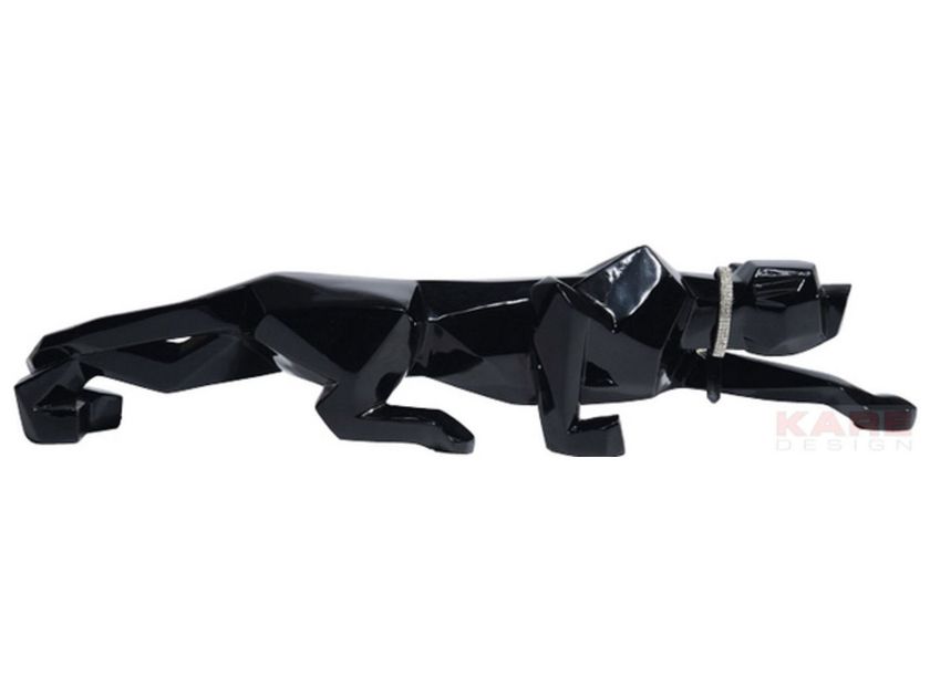 Glass-fibre decorative object BLACK CAT By KARE Design
