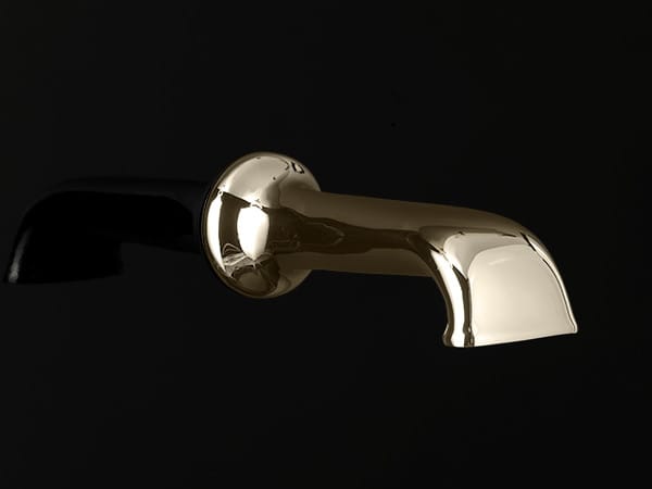 BLACK DIAMOND Wall-mounted spout By Devon&Devon