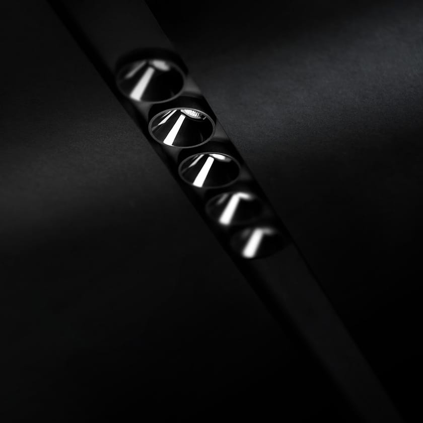 BLACK FOSTER CUSTOM ASYMMETRIC Ceiling mounted aluminium linear ...