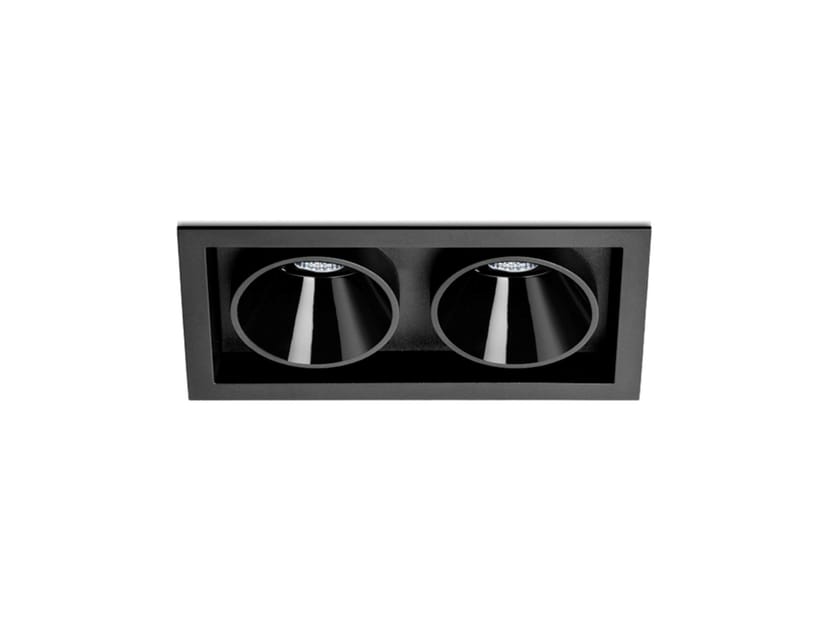 BLACK FOSTER ASYMMETRIC RECESSED 2 Recessed LED multiple aluminium ...