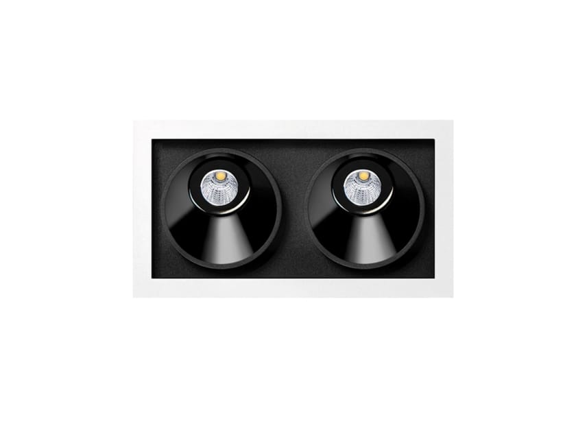 BLACK FOSTER ASYMMETRIC RECESSED 2 Recessed LED multiple aluminium ...