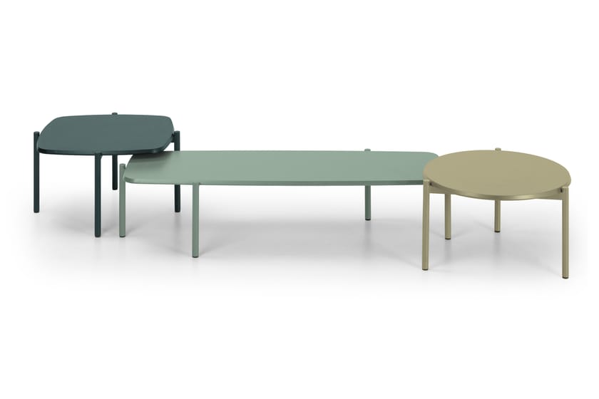 BLADE COFFEE Low round MDF coffee table By True Design | design ...