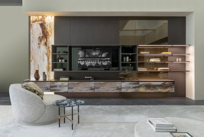 BLADE DAY SYSTEM | TV wall system By Sicis design Massimiliano Raggi