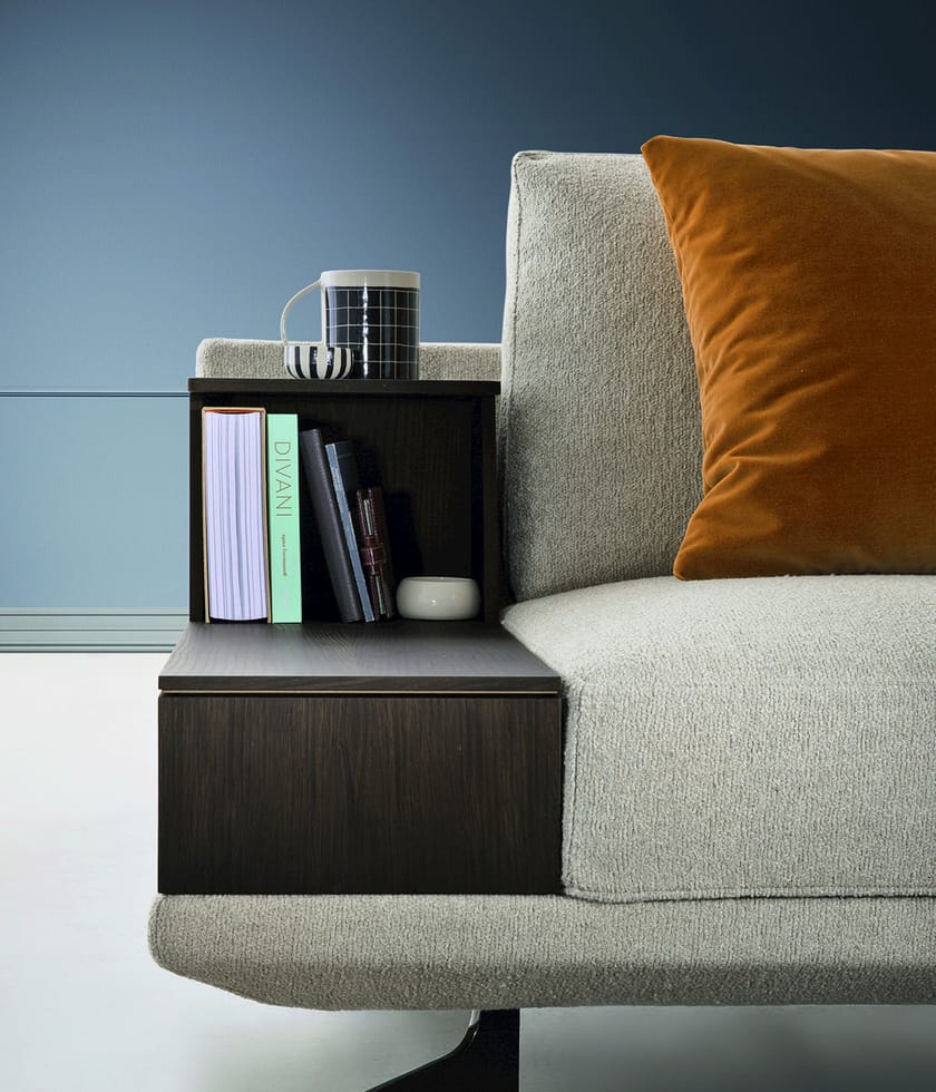 BLAKE Corner sectional fabric sofa with chaise longue By Bodema ...