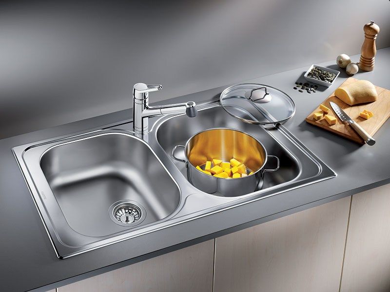 2 bowl built-in stainless steel sink BLANCO TIPO 8 By Blanco