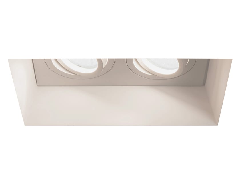 BLANCO TWIN ADJUSTABLE Recessed LED multiple plaster spotlight By Astro ...