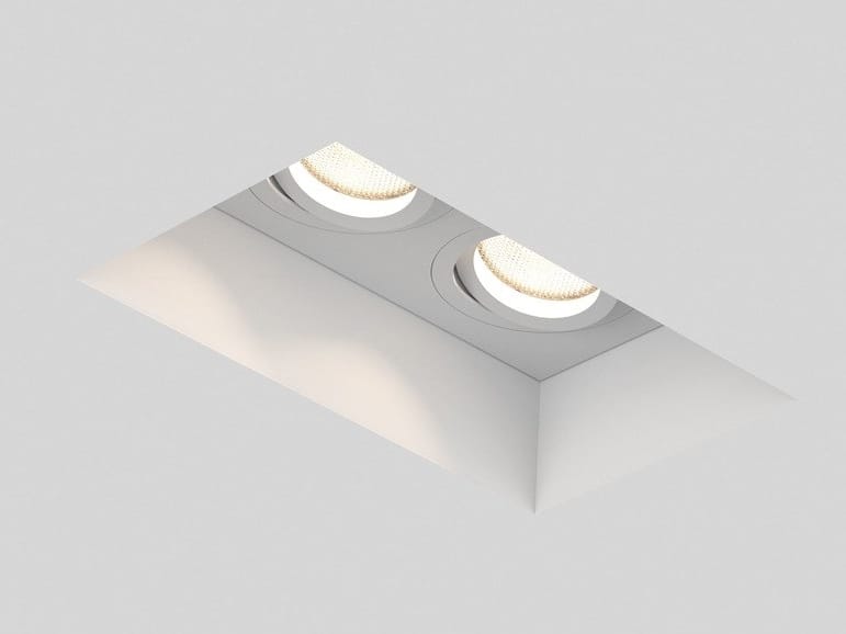 BLANCO TWIN ADJUSTABLE Recessed LED multiple plaster spotlight By Astro ...