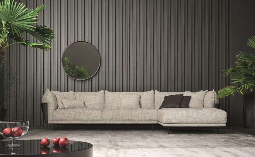 BLEND Sectional fabric sofa By Bonaldo | design Giuseppe Viganò
