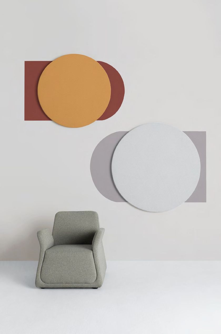 LESSEN BLOC Woven vinyl Acoustic wall panel By VERTISOL INTERNACIONAL