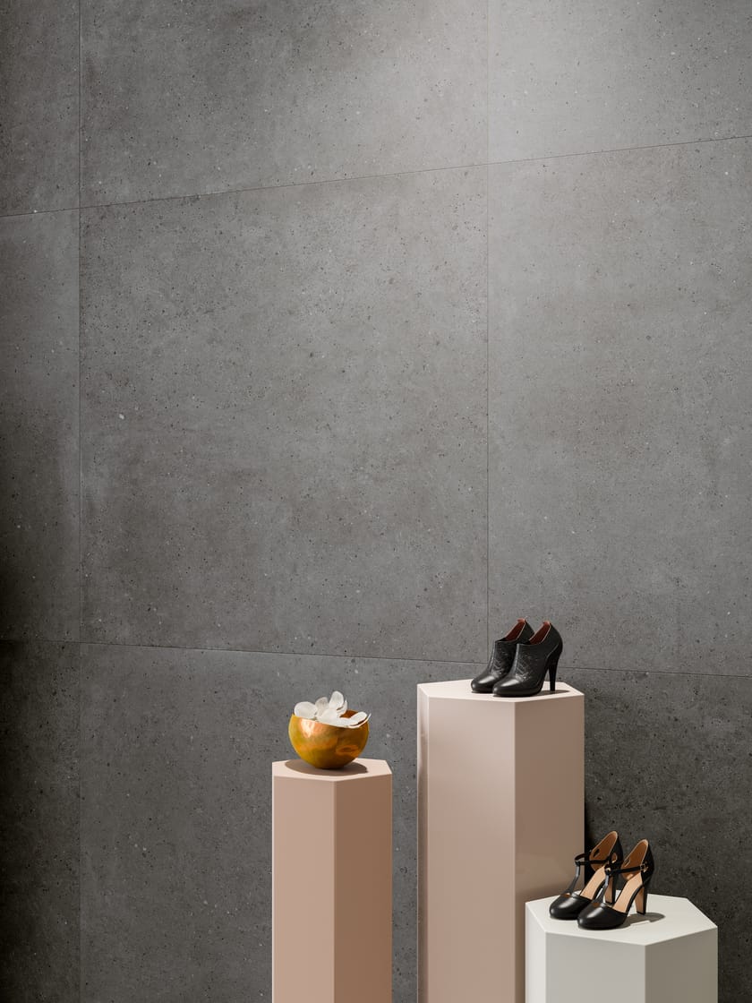 Porcelain stoneware wall/floor tiles with concrete effect BLOCK ...