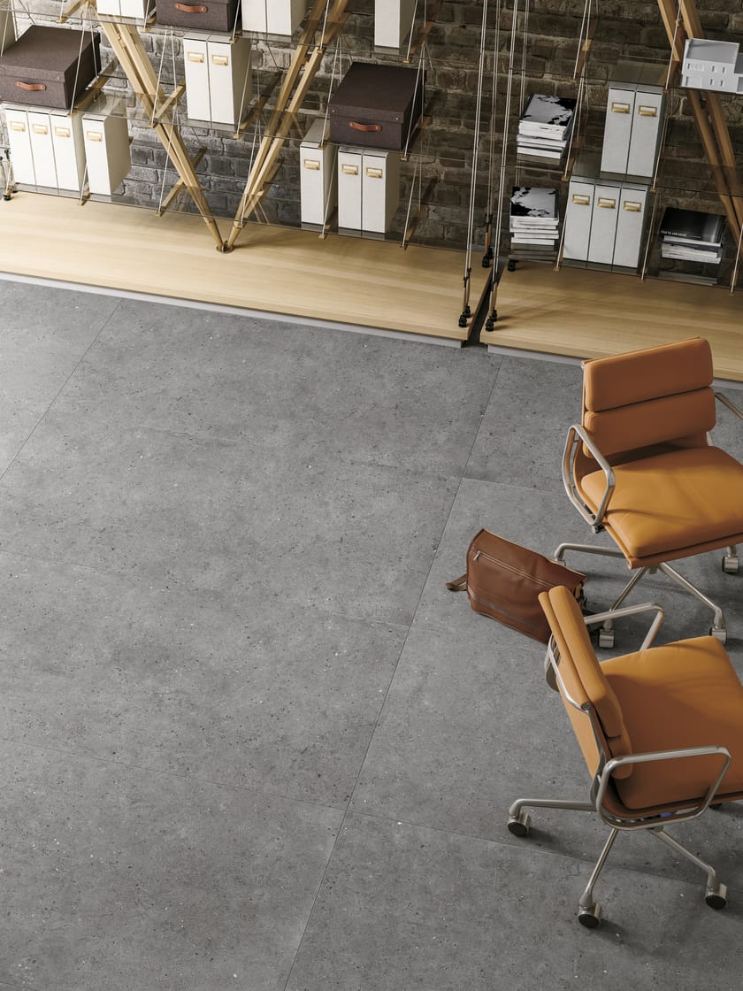 Porcelain stoneware wall/floor tiles with concrete effect BLOCK ...