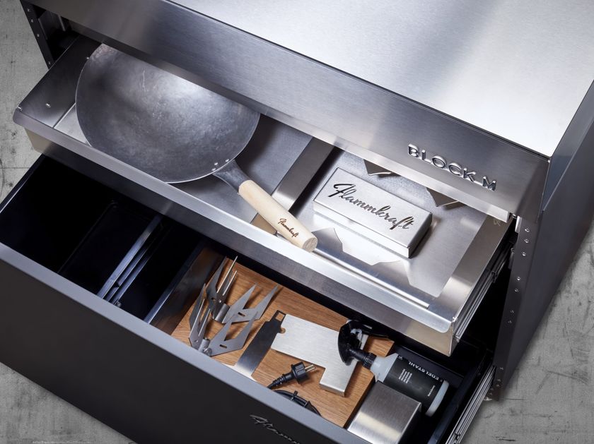 BLOCK M Stainless steel outdoor kitchen element By Flammkraft | design ...