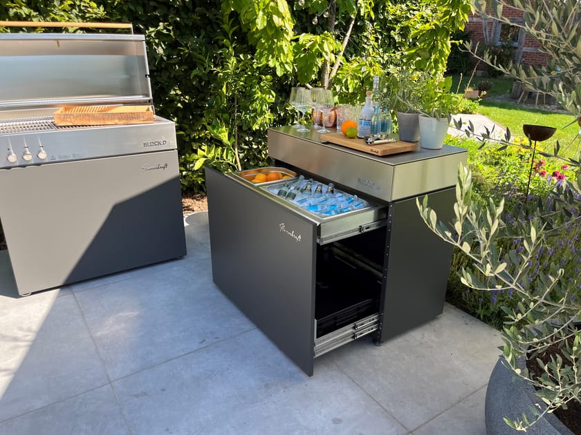 BLOCK M | Outdoor kitchen Stainless steel outdoor kitchen element By ...