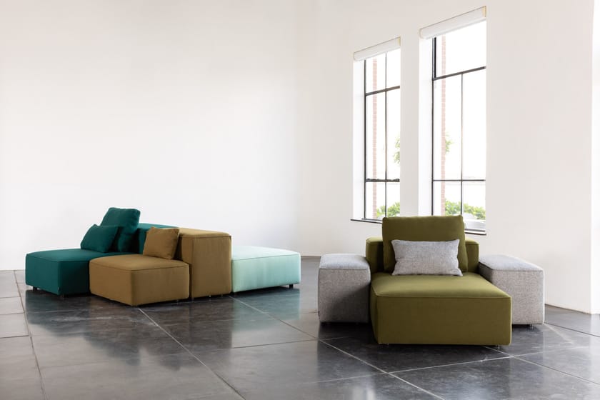 Modular fabric sofa BLOCKS By banne