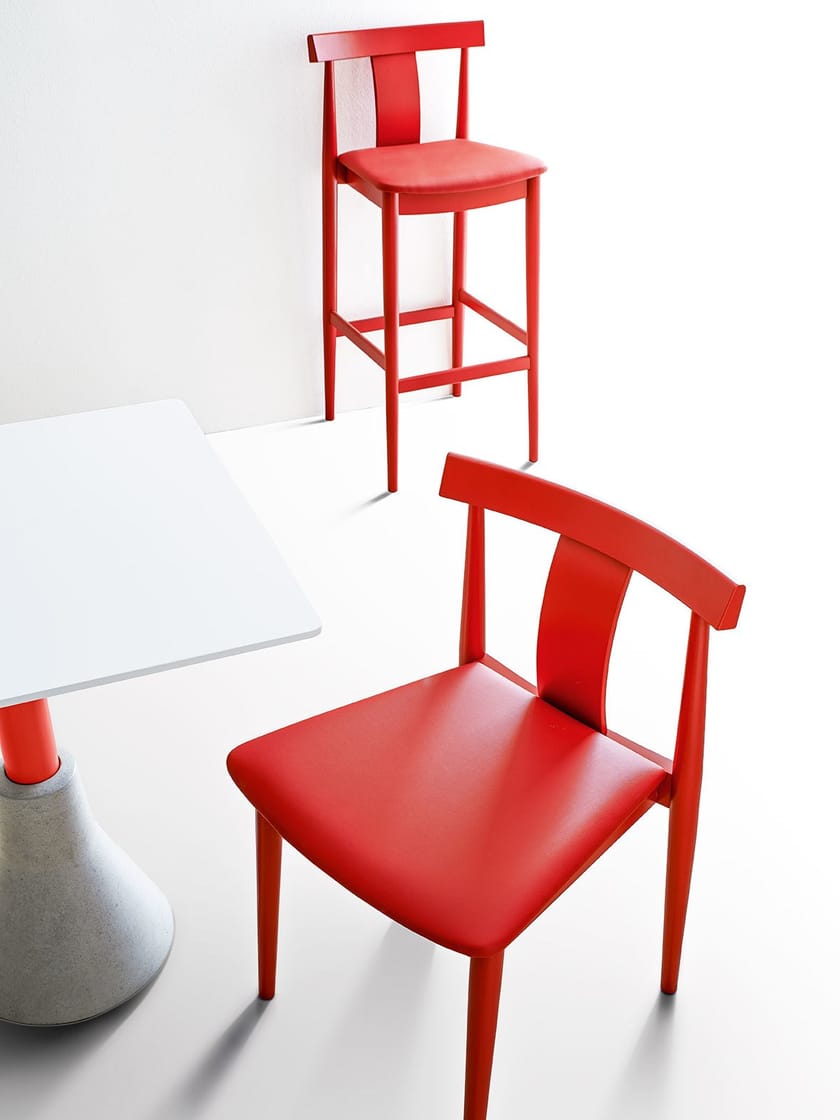 BLOG Upholstered stackable wooden chair By Sedex