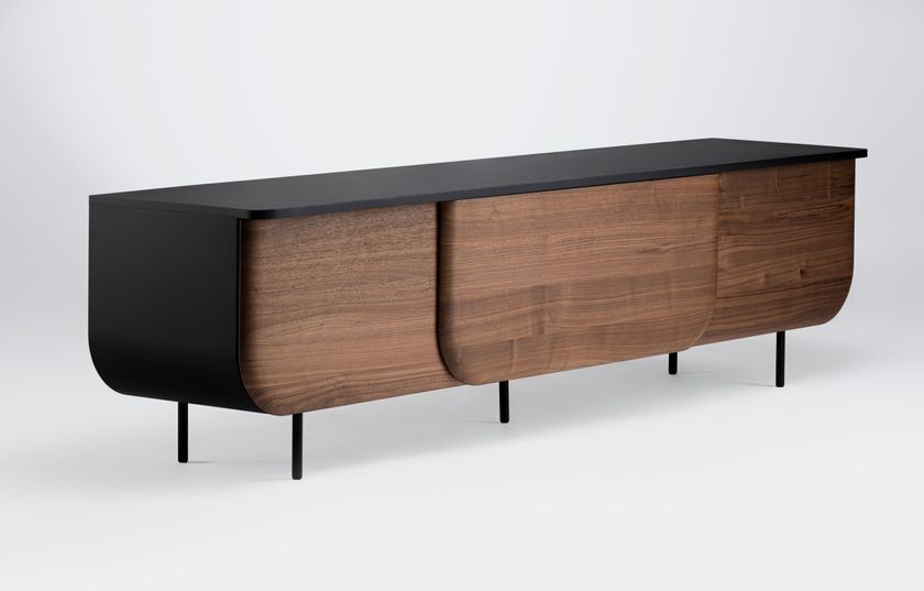 BLOOM Solid wood sideboard with sliding doors By Milla & Milli | design ...