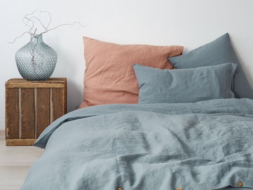 BLUE FOG | Bedding set By Linen Tales