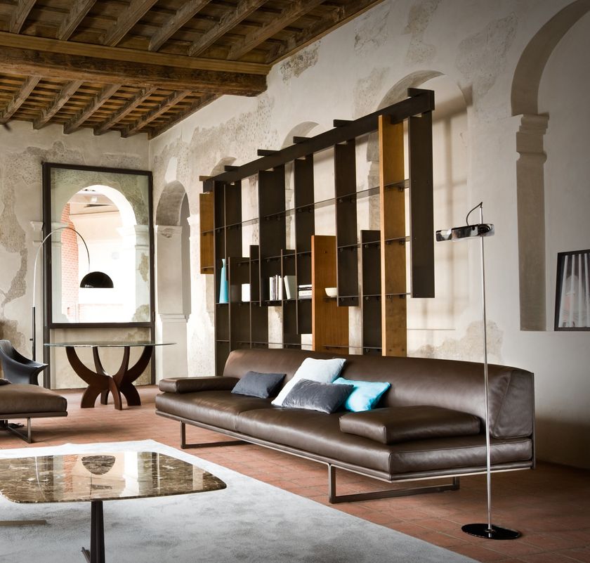 Leather sofa BLUMUN By Busnelli design Christophe Pillet