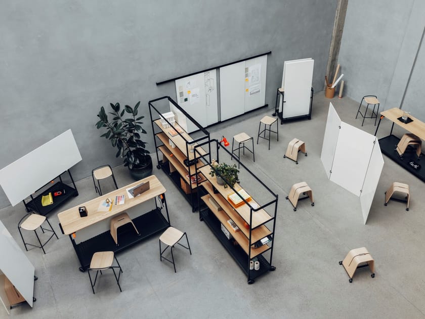 BOARDS | Office shelving with castors By Brunner design Osko+Deichmann