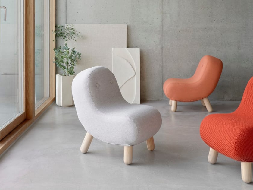 Upholstered fabric armchair BOB By SOFTLINE design Andreas Lund