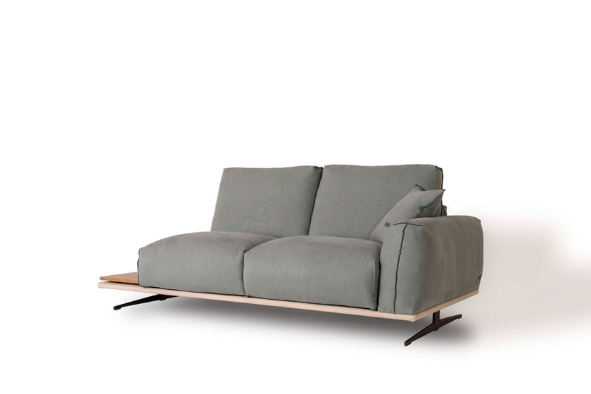 BOBOLI Hemp sofa with side table By Mantellassi 1926