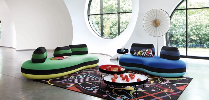 BOMBOM Fabric sofa with removable cover By Roche Bobois | design Joana ...