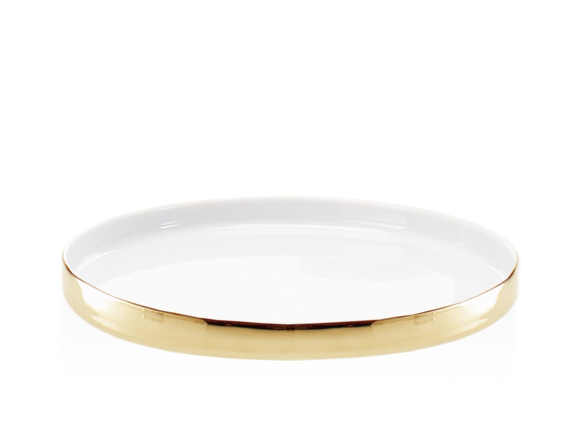 BONE TAB M Tabuleiro redondo de porcelana By DECOR WALTHER | design ...