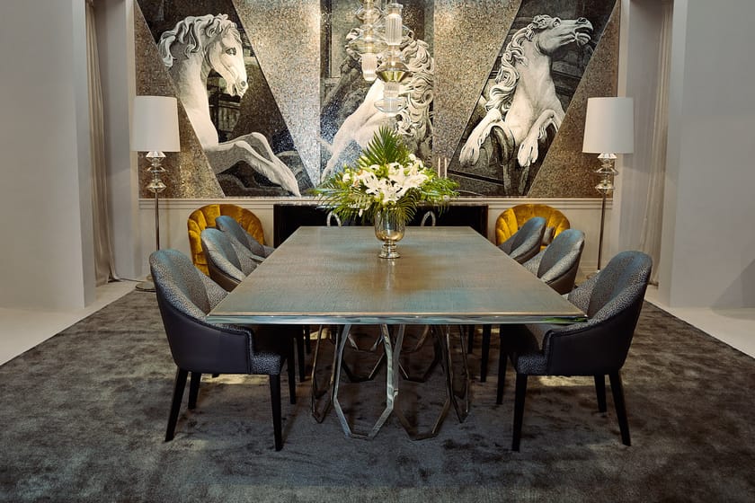 BORGIA | Rectangular table Borgia Collection By Sicis design Massimiliano Raggi