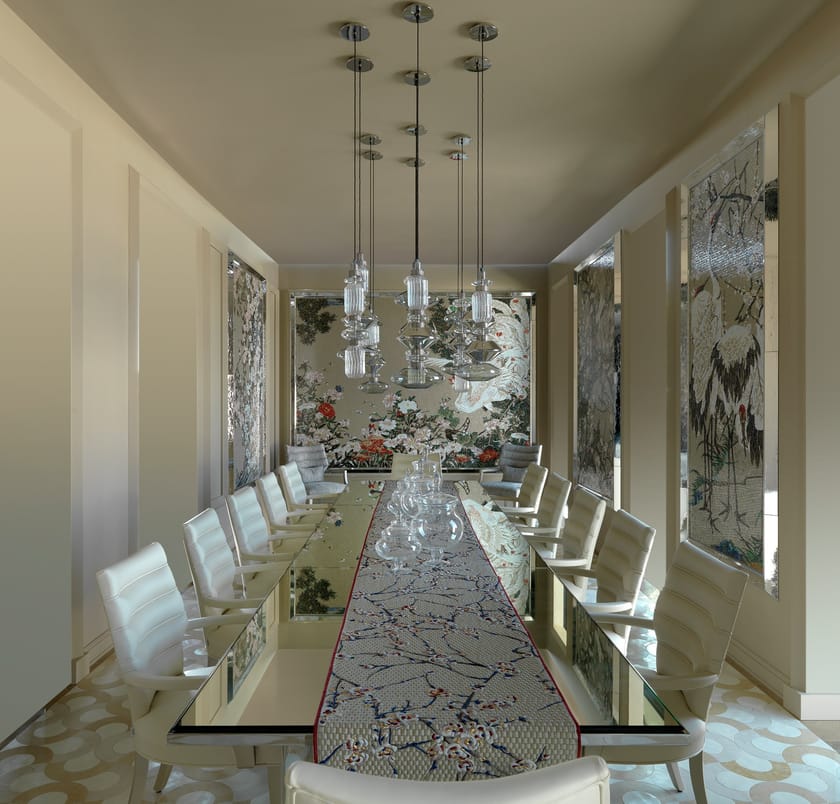 BORGIA | Rectangular table Borgia Collection By Sicis design Massimiliano Raggi