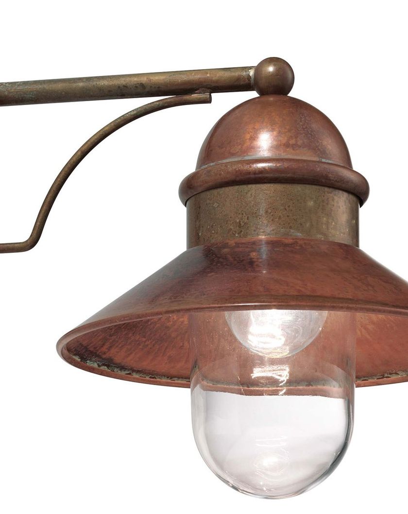 Lampada da parete per esterno in metallo BORGO 244.05 By Il Fanale