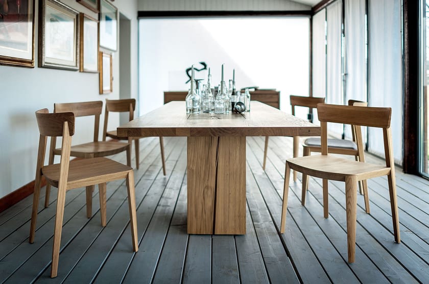 Mesa rectangular de madera maciza BOSS EXECUTIVE By Riva 1920