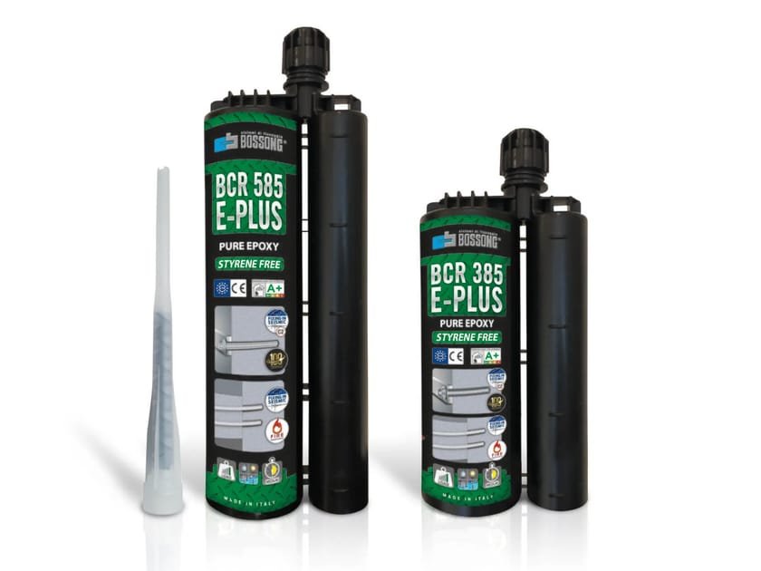 E-PLUS Pure epoxy bi-component chemical anchor styrene free By BOSSONG
