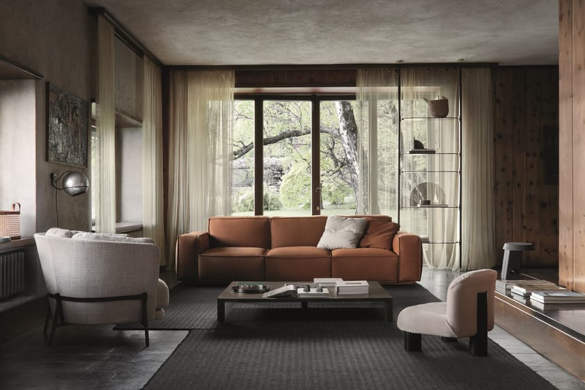 BOTOLO LOW | Fabric armchair Botolo Collection By arflex design Cini Boeri