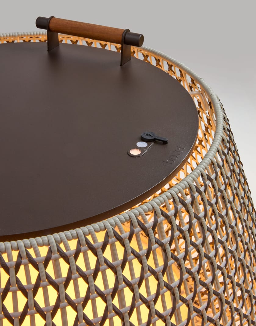 NANS BAG/38/R Cordless LED table lamp By Bover | design Joana Bover