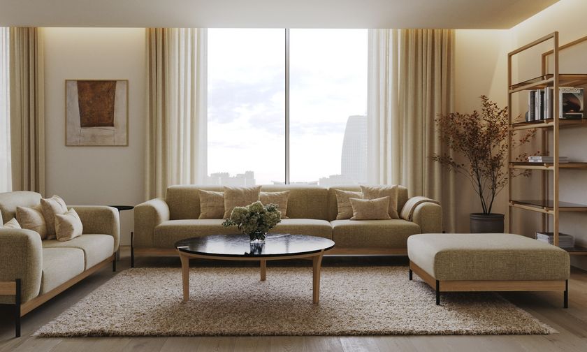 BOWIE Canapé composable 3 places en tissu By Wewood | design Gonçalo Campos