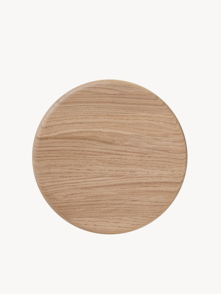 BOWL Walnut stool with footrest By BassamFellows
