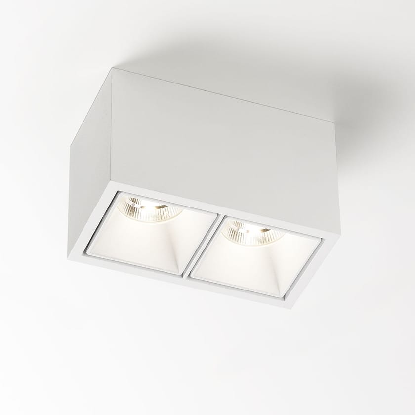 BOXY 2 L LED rectangular ceiling spotlight By Deltalight