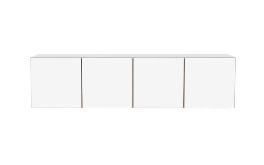 BOXY Multi-layer wood TV cabinet with doors By Radis | design Raul Abner