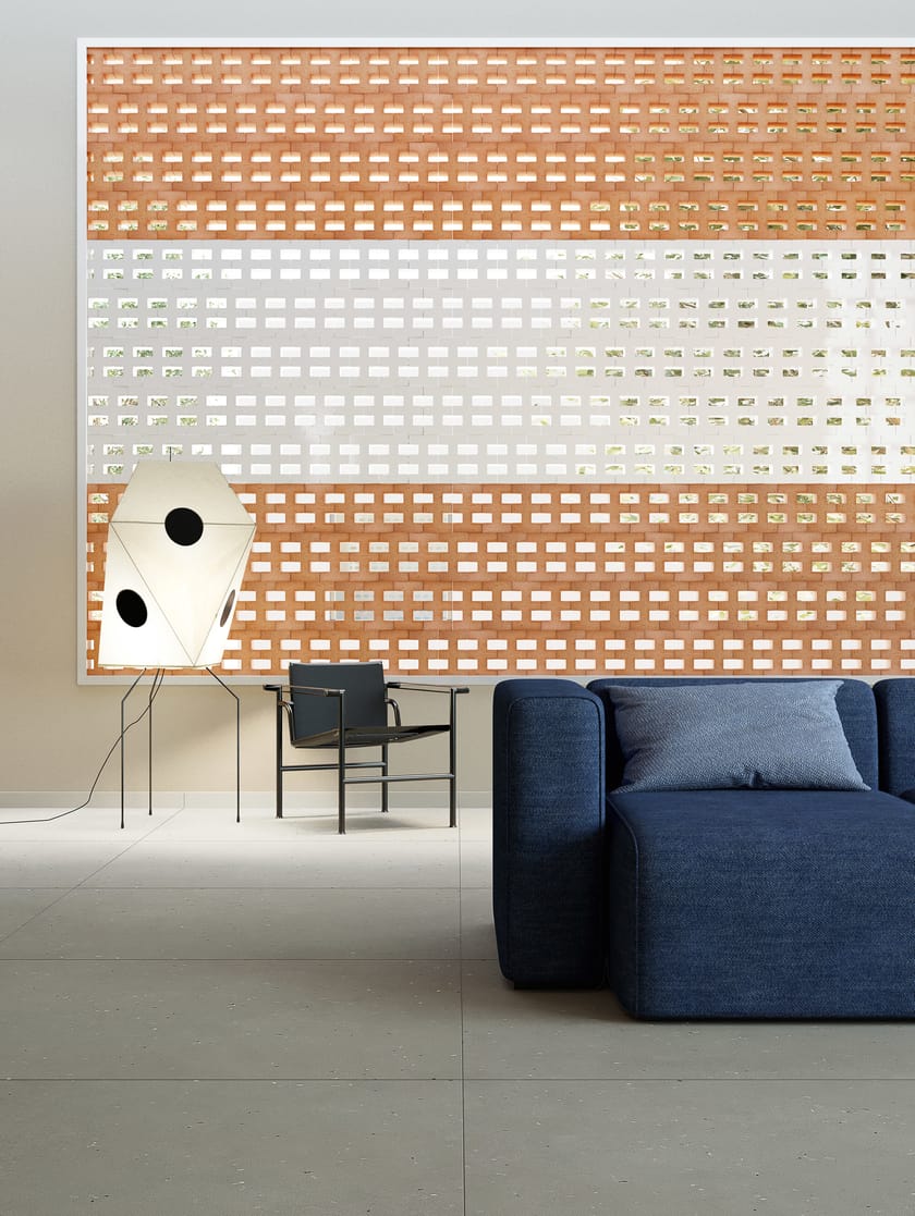Terracotta element for partition wall BRAC By Mutina